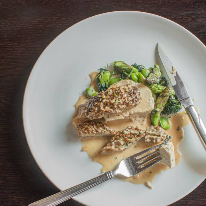Pheasant Mousseline, Morels & Spring Vegetables - Forager | Chef