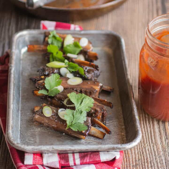 Smoked Venison Ribs with Spicy Wild Plum Glaze - Forager | Chef
