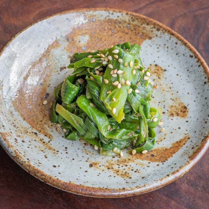 Japanese-Style Day Lily Shoots Recipe (Gomae) - Forager | Chef