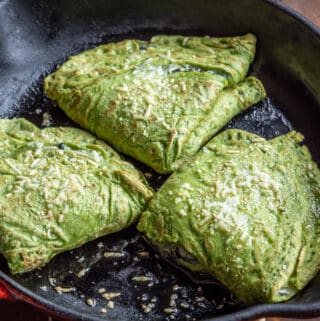 Green Stinging Nettle Crepes