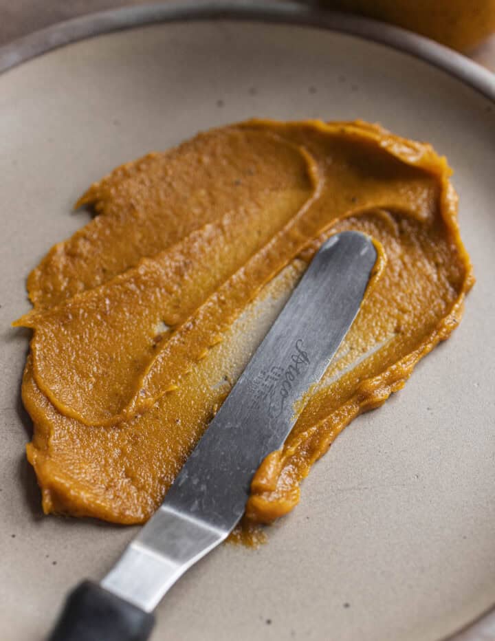 Persimmon-Acorn Pudding with Dried wild Fruit