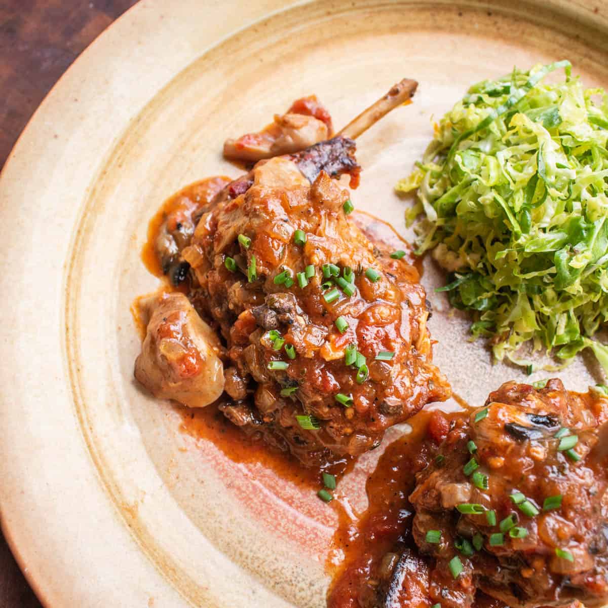 Classic Lapin Chasseur (Rabbit Stew with Mushrooms)