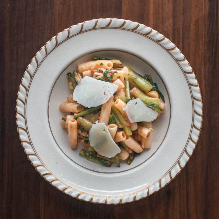 Puntarelle Pasta with Anchovy and Pecorino - Forager | Chef