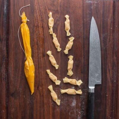 Caramelle: Candy-Shaped Pasta With Squash Filling (Recipe)