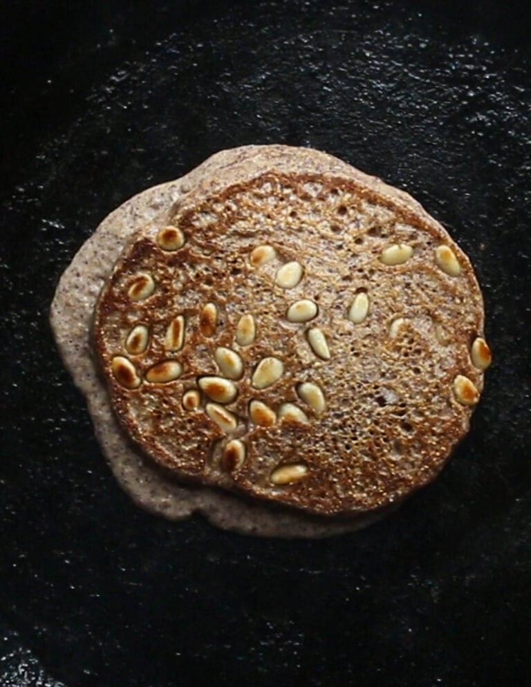 Acorn Pancakes with Pine Nuts - Forager | Chef