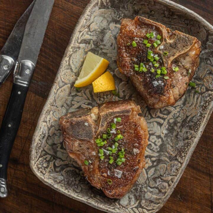Rosemary Crusted Goat Chops - Forager | Chef