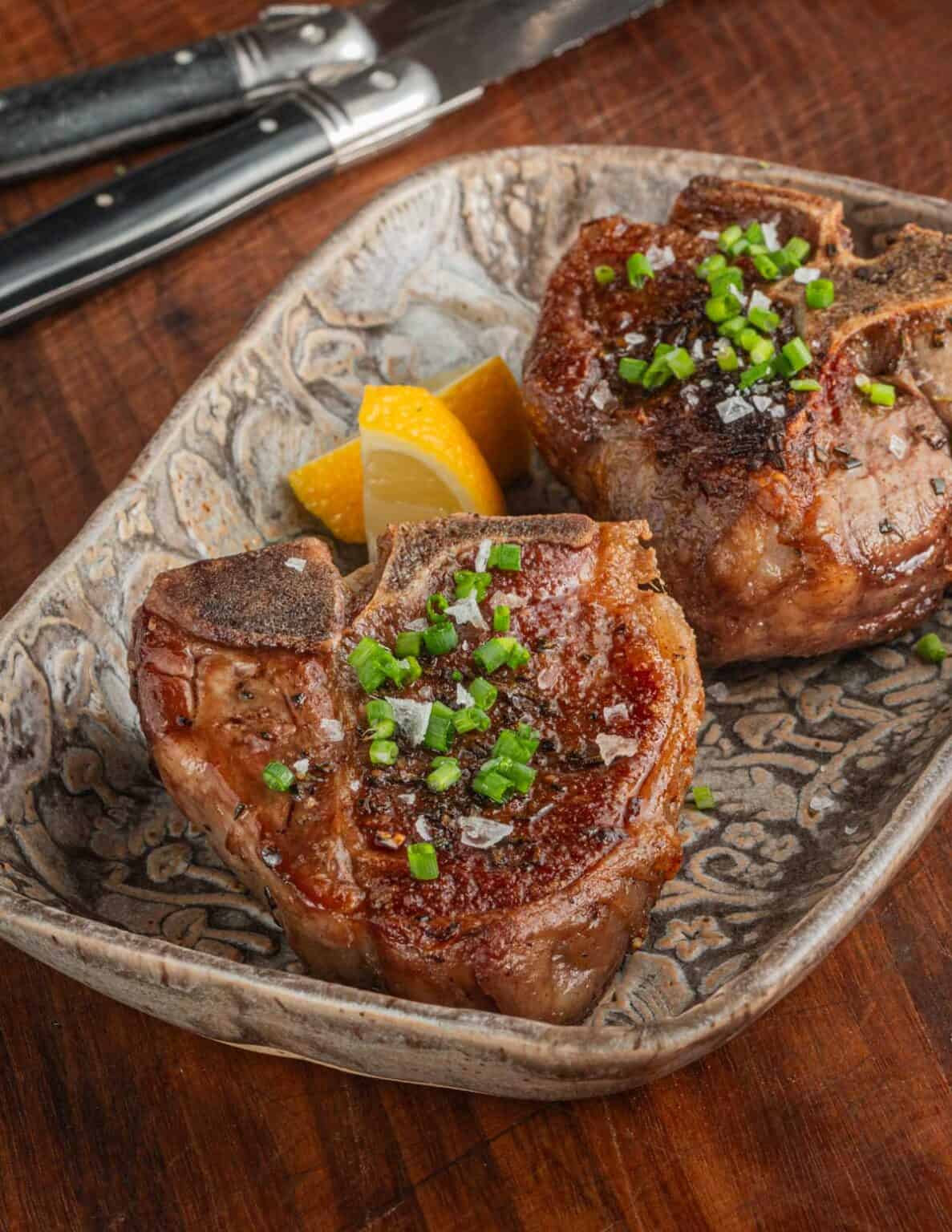 Rosemary Crusted Goat Chops - Forager | Chef