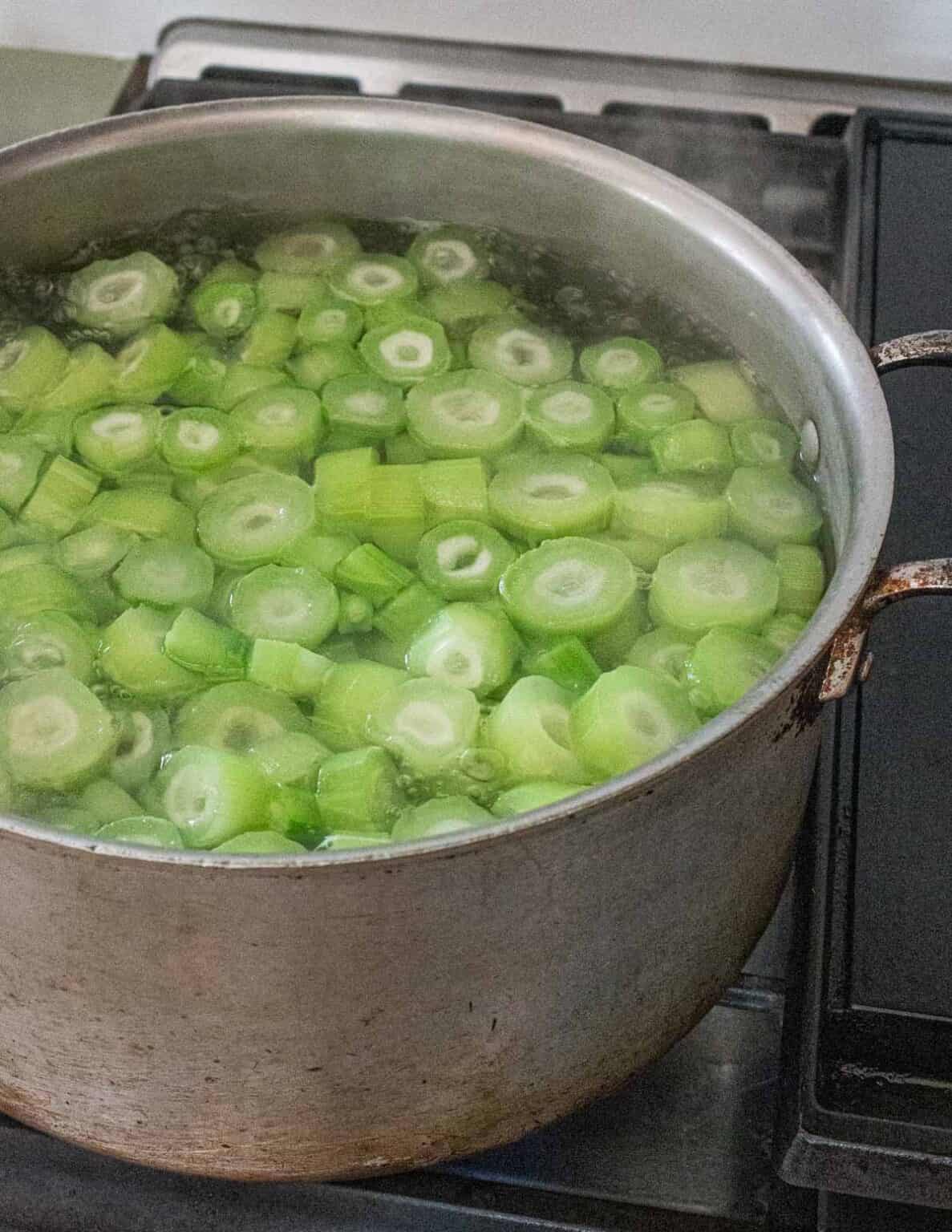 Southern-Style Polk Salad with Eggs + Bacon (Poke Salad Recipe)