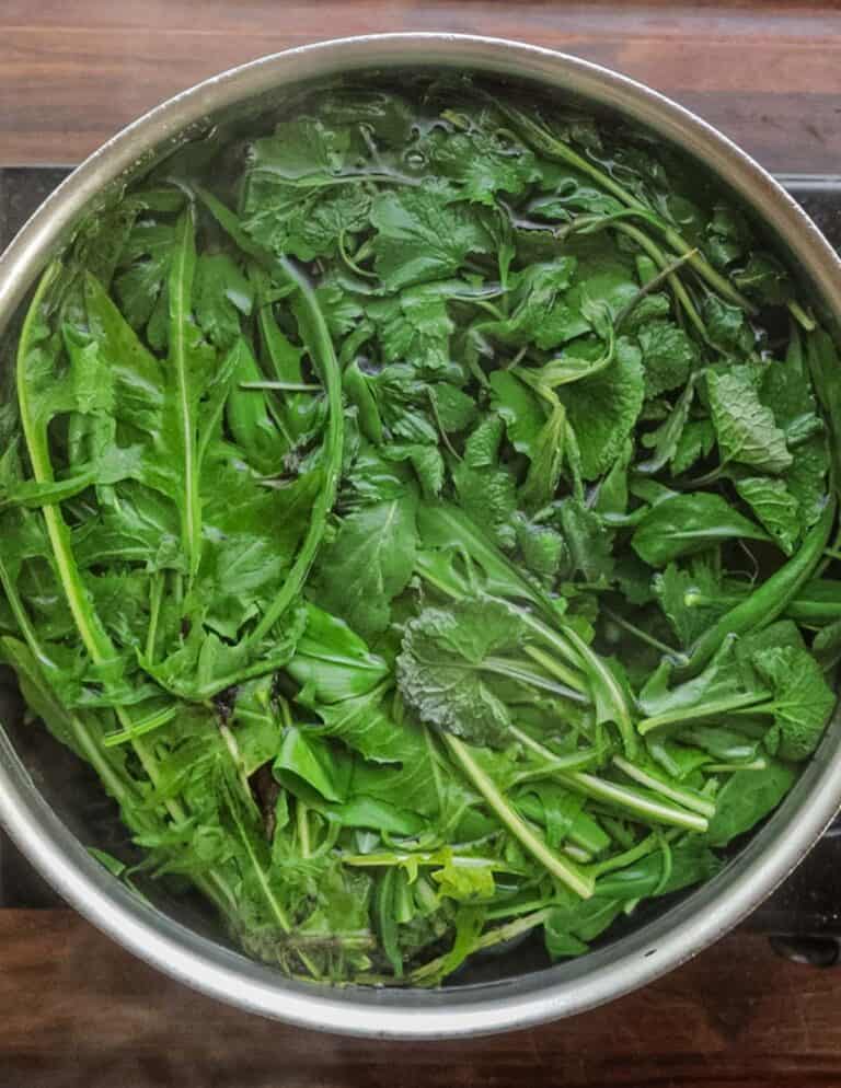 A Classic Horta Recipe: Greek Wild Greens with Olive Oil & Lemon