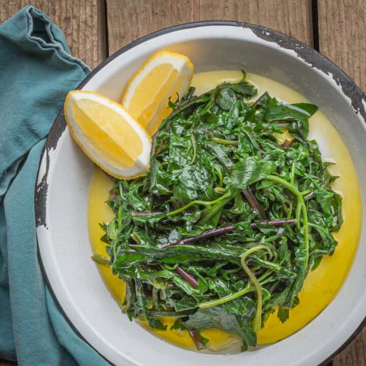 A Classic Horta Recipe: Greek Wild Greens with Olive Oil & Lemon