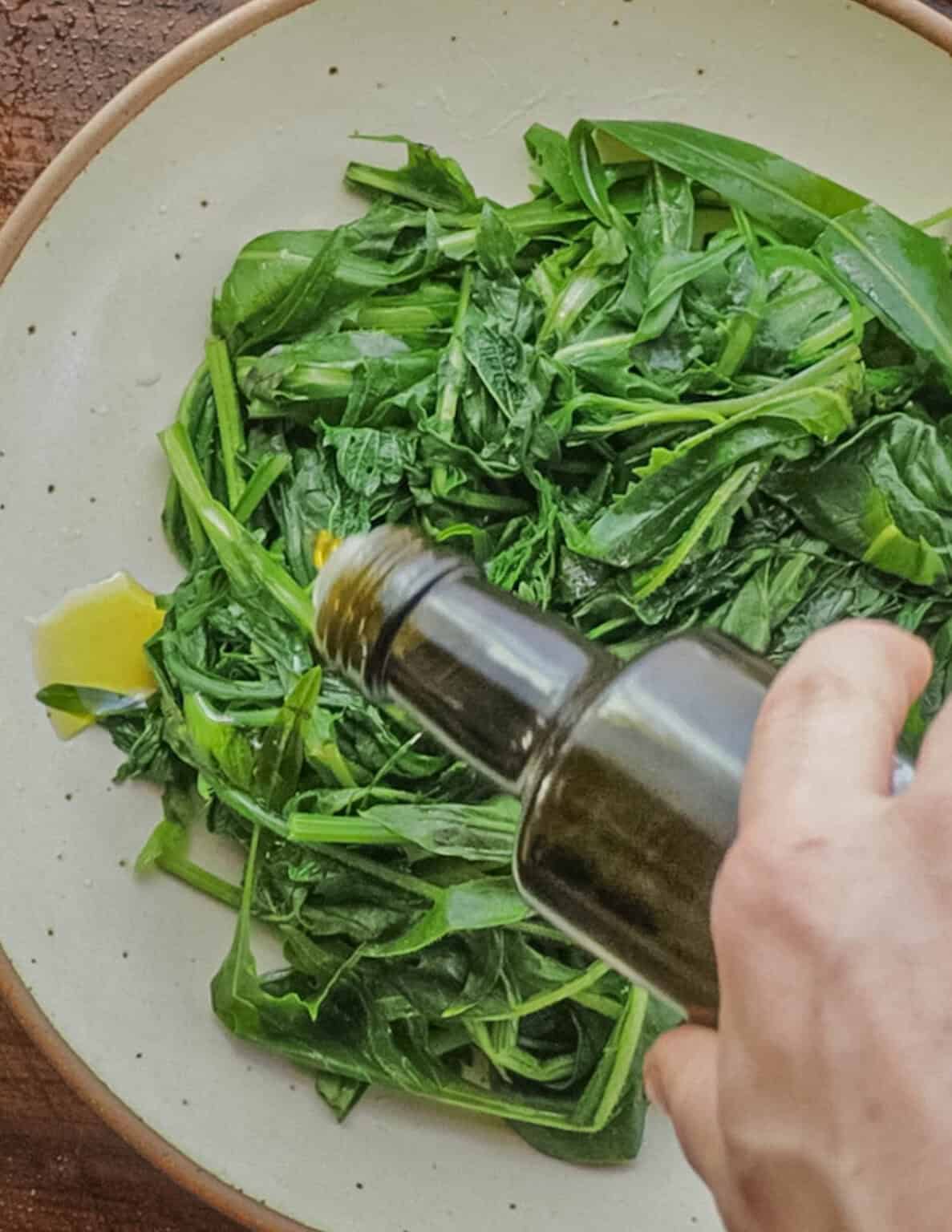 A Classic Horta Recipe: Greek Wild Greens with Olive Oil & Lemon