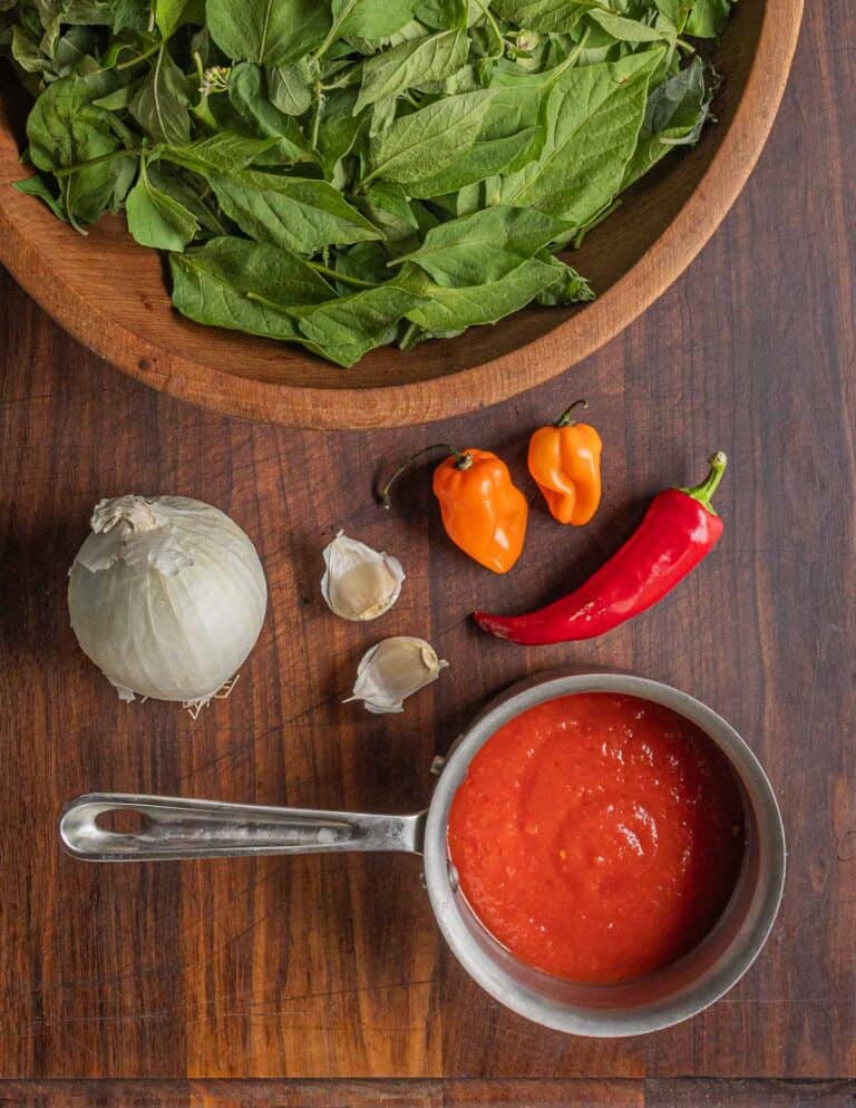 Njama Njama: Braised Garden Huckleberry Greens from Cameroon