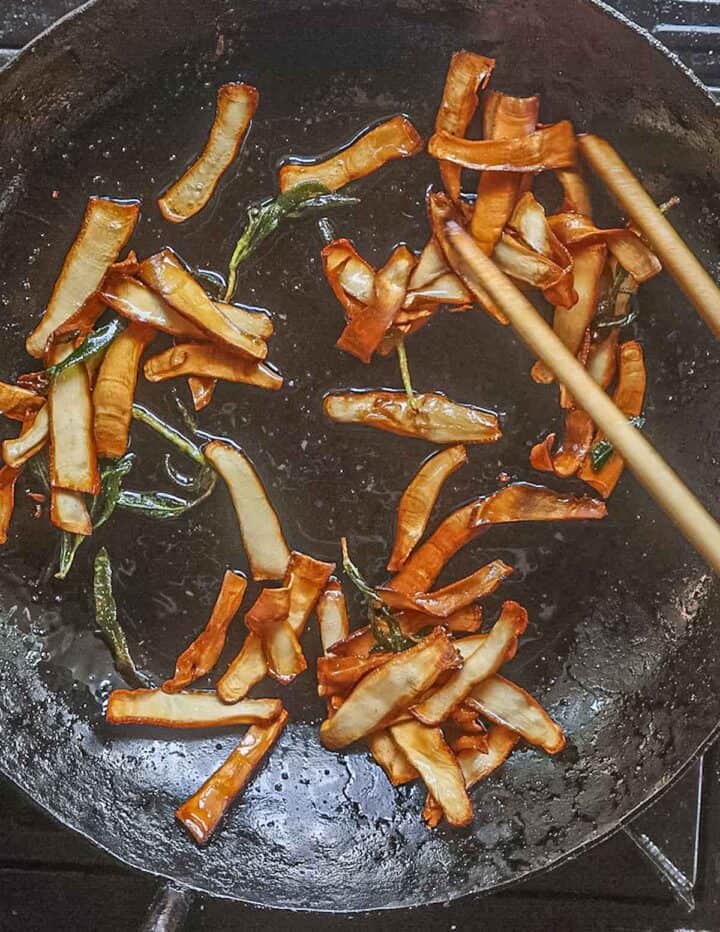 Crispy Berkeley's Polypore with Fried Rosemary - Forager | Chef