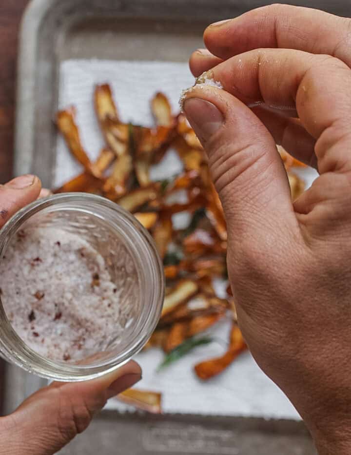 Crispy Berkeley's Polypore with Fried Rosemary - Forager | Chef