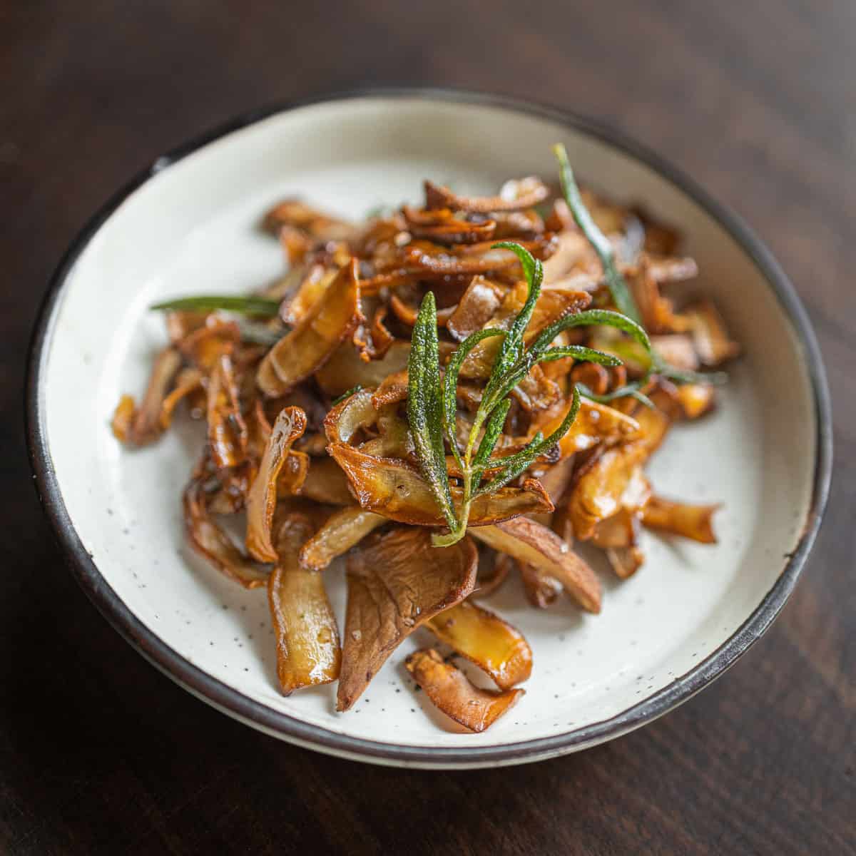 Crispy Berkeley's Polypore with Fried Rosemary - Forager | Chef