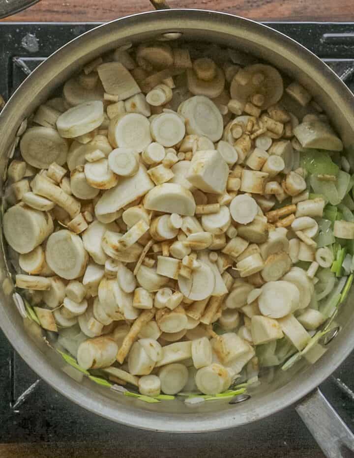 Creamy Parsley Root Soup - Forager | Chef