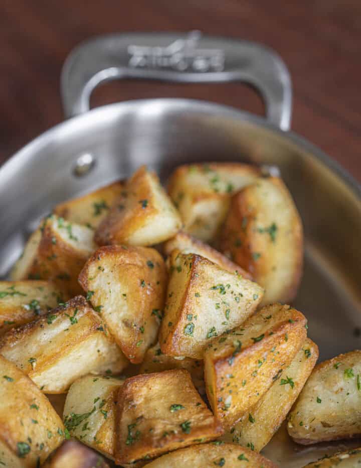 Crispy Pan Roasted Goose Fat Potatoes - Forager | Chef