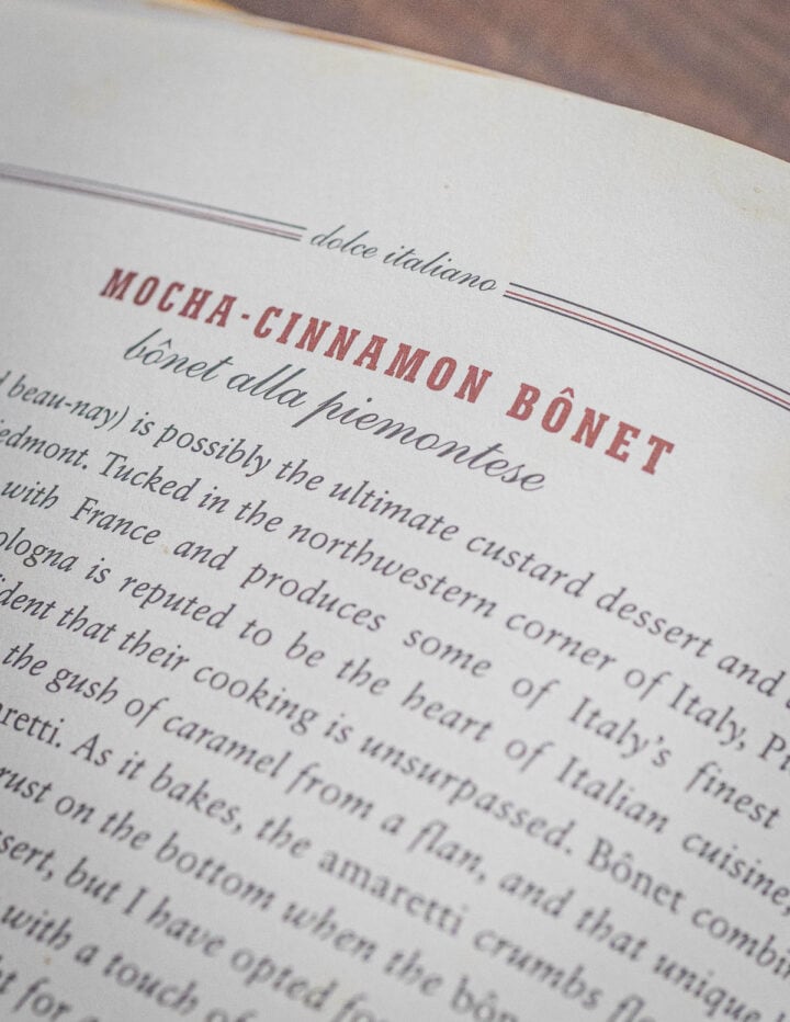 Bonet Piemontese: Italian Amaretti & Chocolate Flan Dessert