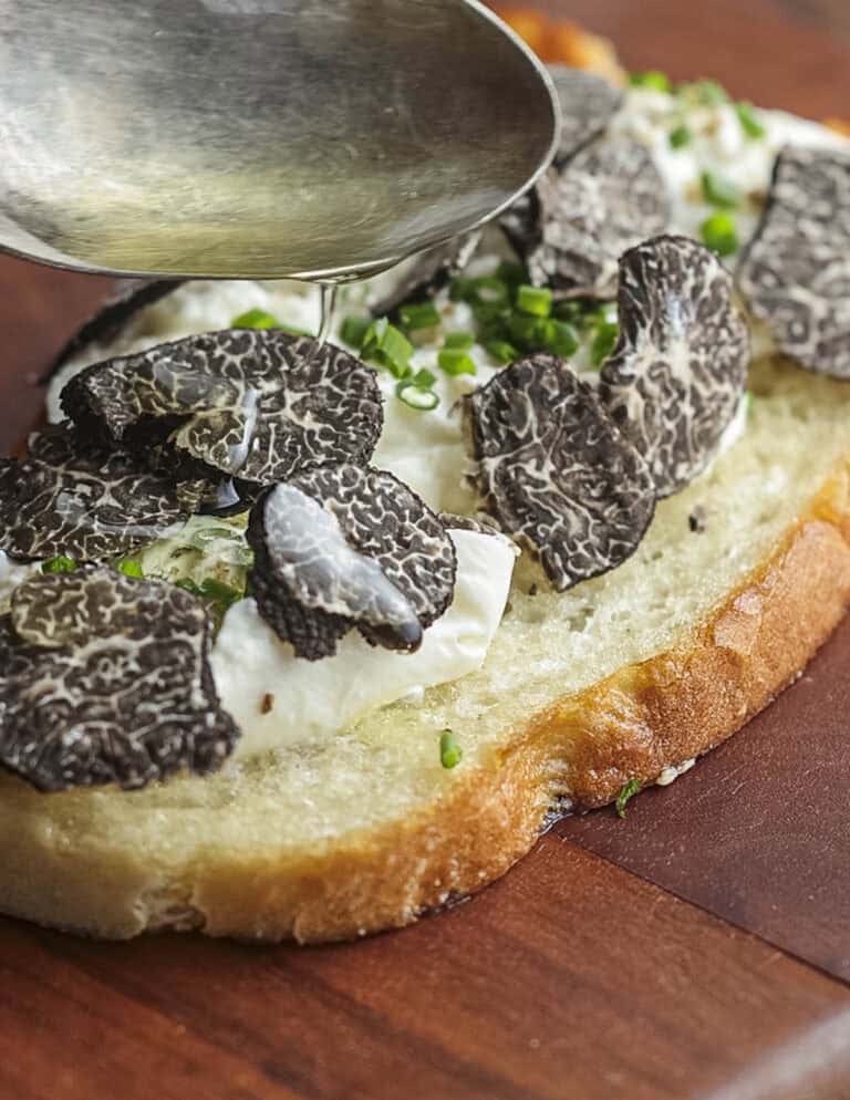 Easy Black Truffle & Burrata Toast - Forager | Chef