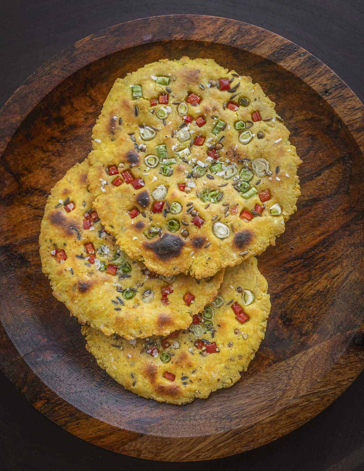 Missi Roti: Indian Chickpea Flour Flatbread - Forager | Chef
