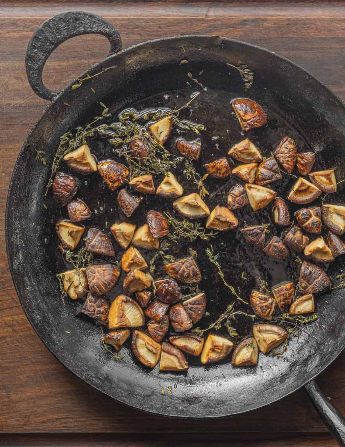 Creamy Roasted Garlic & Shiitake Mushroom Soup - Forager | Chef