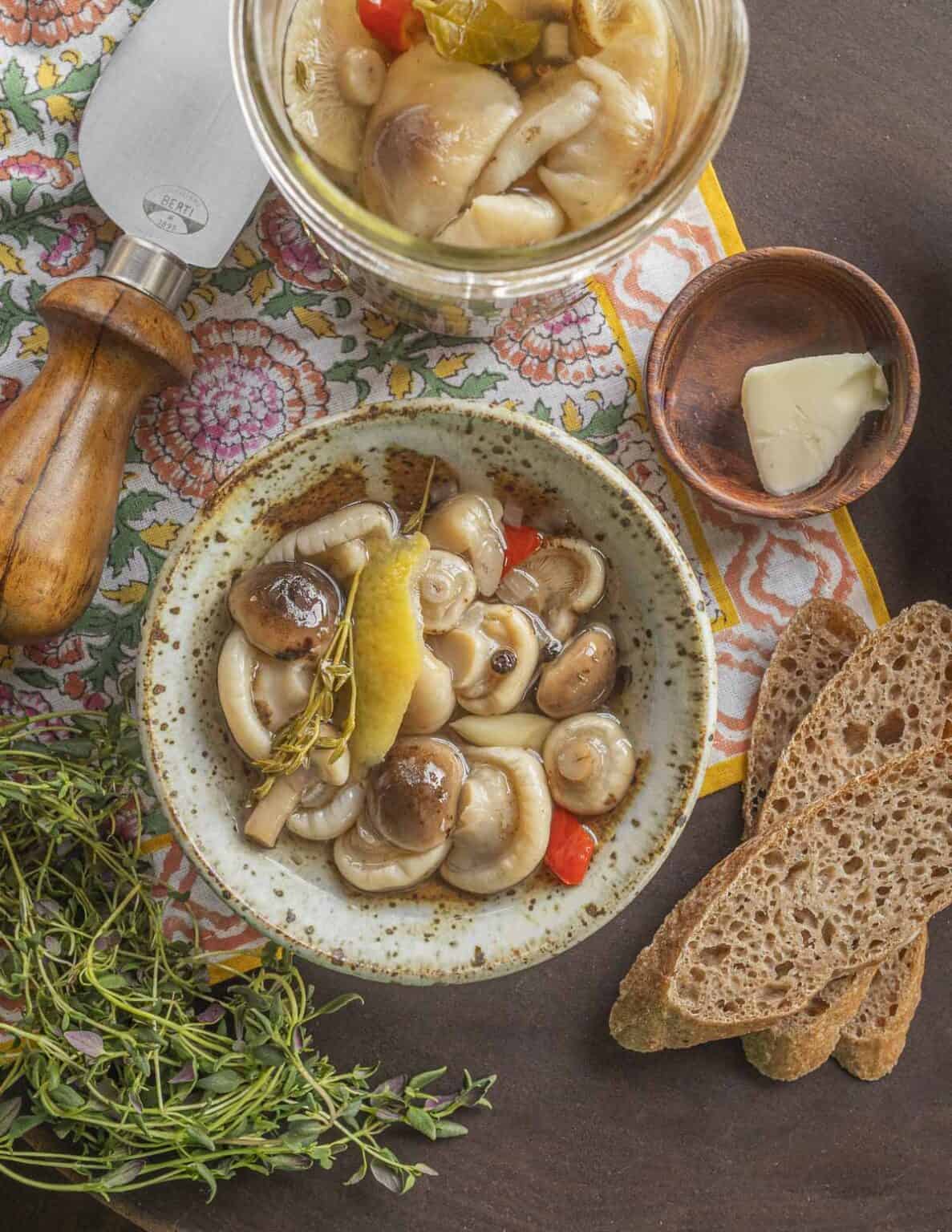 Pickled Honey Mushrooms - Forager | Chef