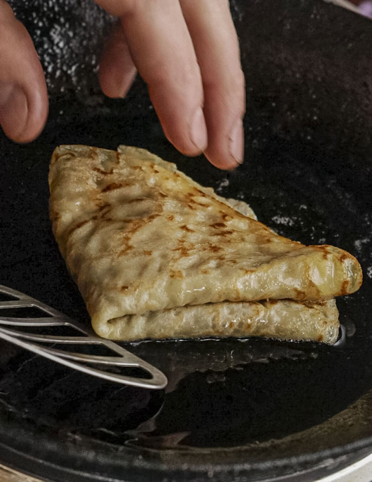 Wisteria Flower Crepes - Forager | Chef