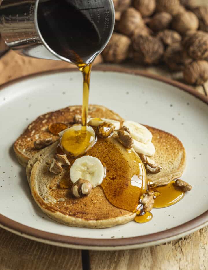 Banana Walnut Pancakes - Forager | Chef