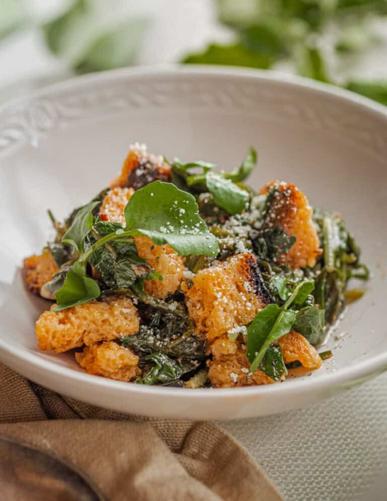 Pane Cotto / Pancotto: Italian Cooked Bread with Wild Greens